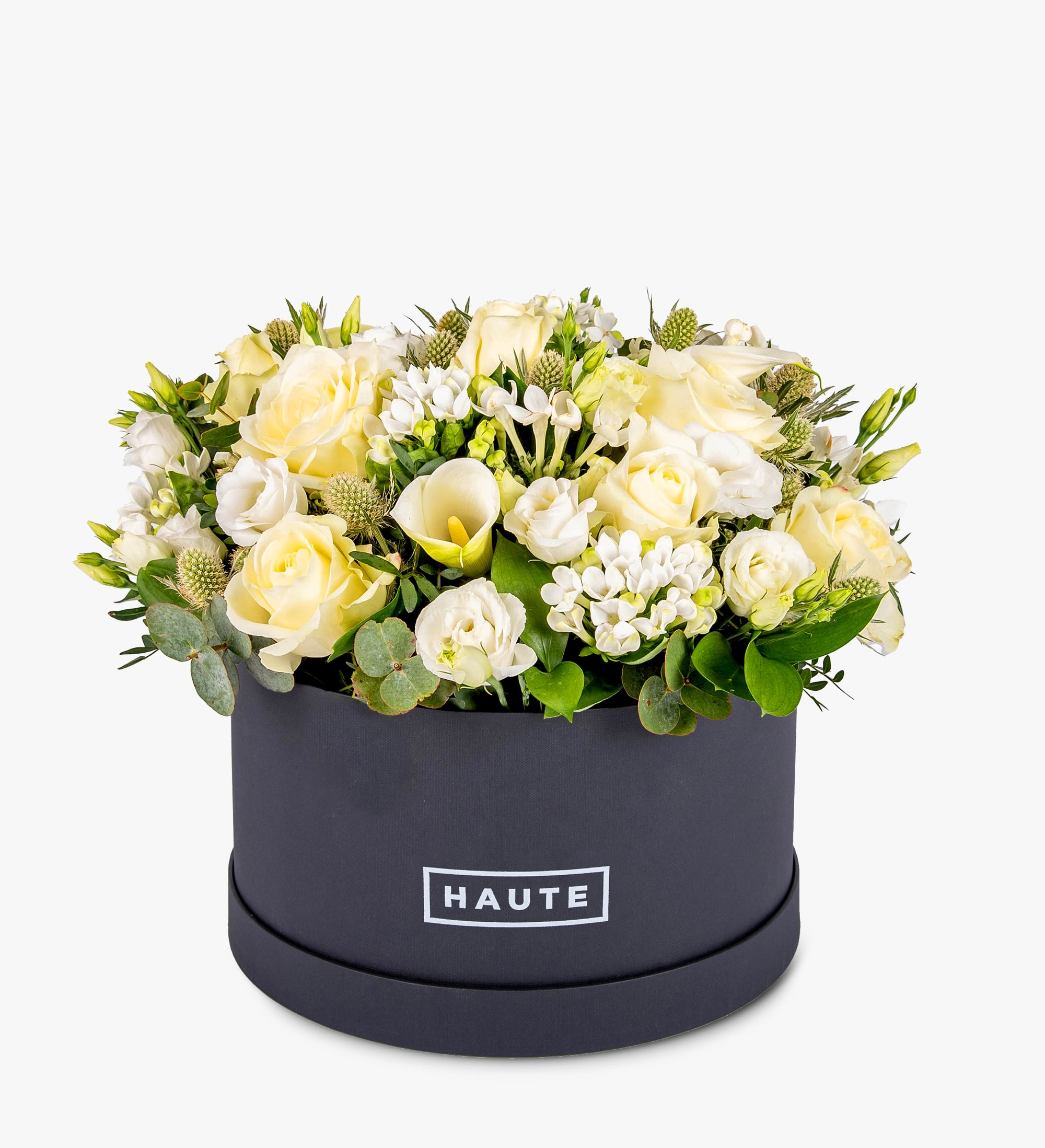 Ivory Lace Hat Box | Haute Florist